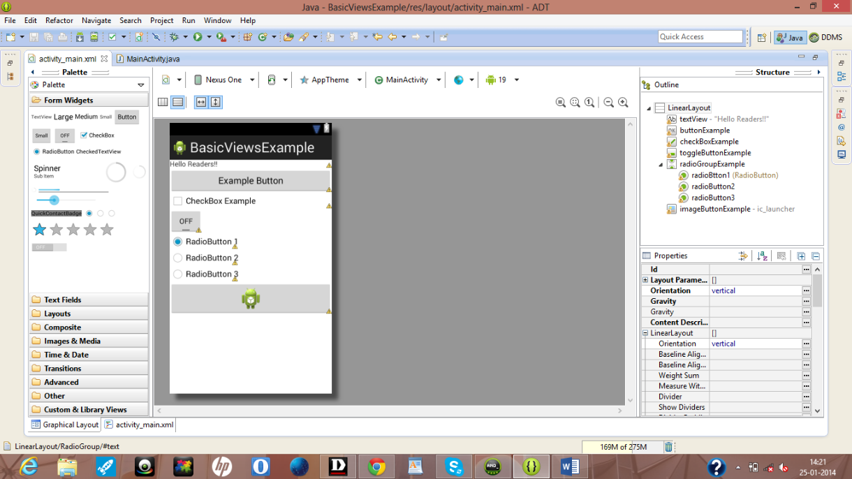 Designing Android Ui With Basic Views Android Programming By Wideskills